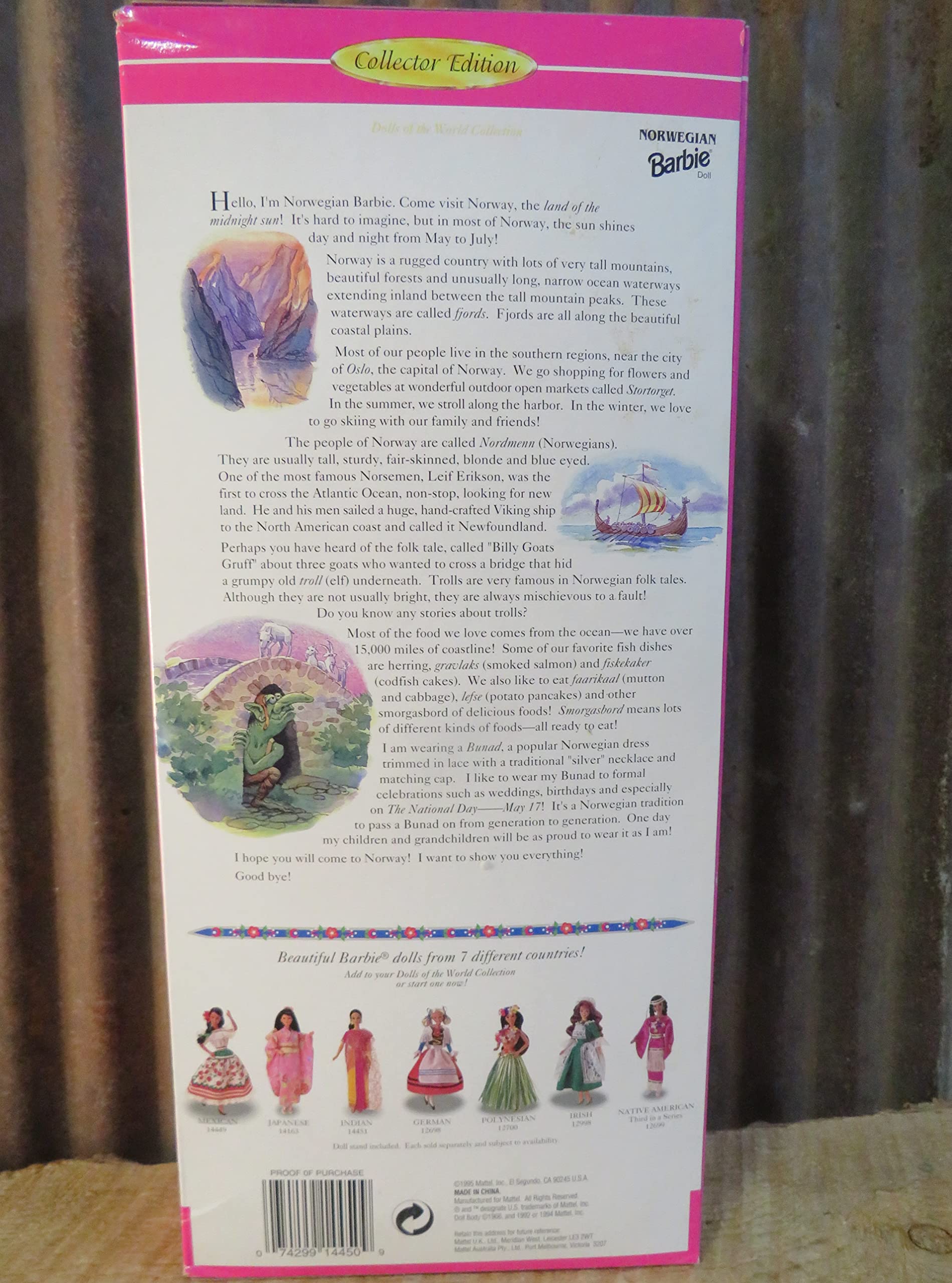 Norwegian Barbie Dolls of the World Collection