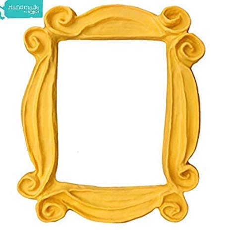 Handmade with Love by Fatima. As seen in Monica's Door. It has Two Side Tape in the back. Yellow Frame for your peephole. Present for your best friends.