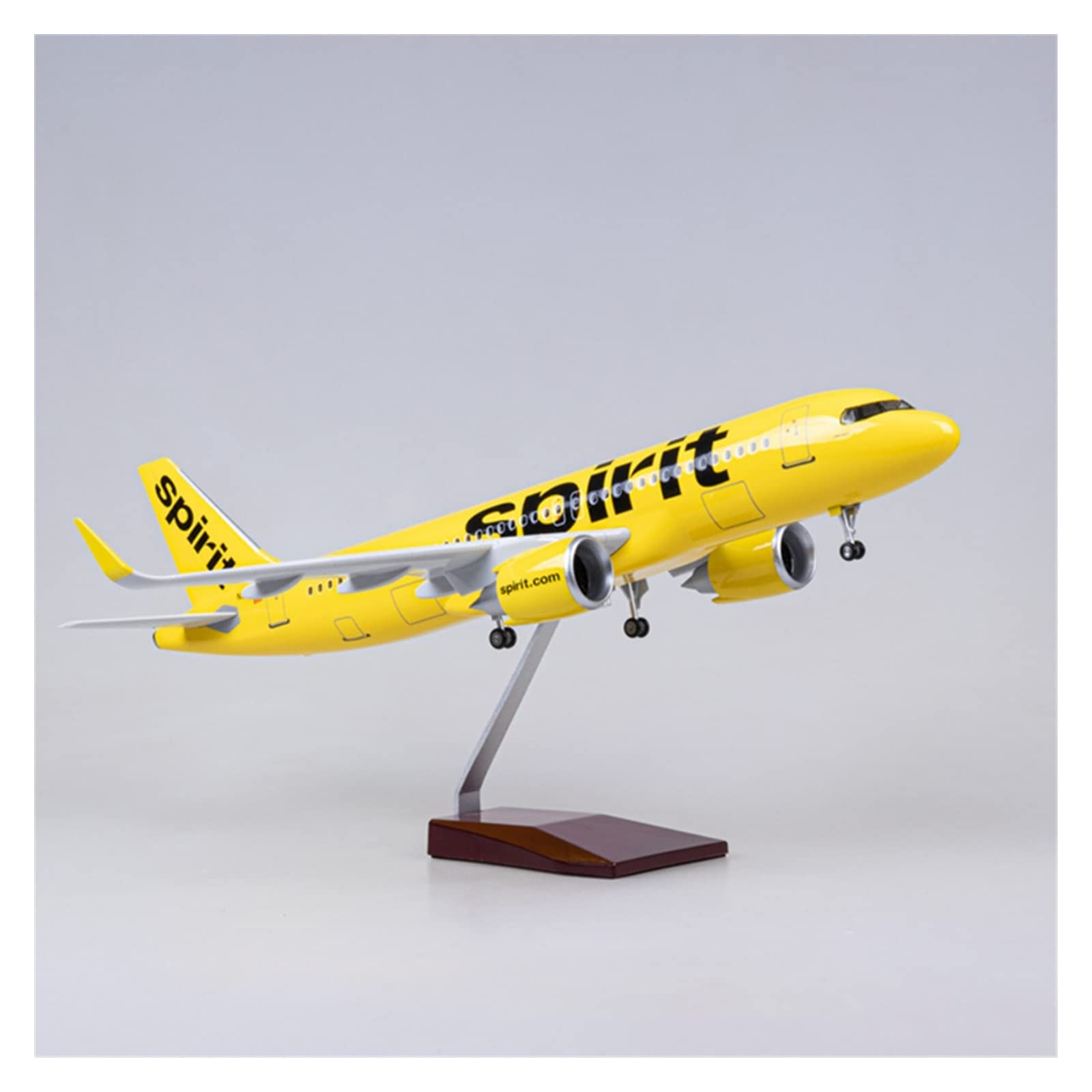 for Airplane Spirit Airlines A320NEO A320 NEO Aircraft Model Toy 47CM 1/80 Plane Model (Color : Without Light)