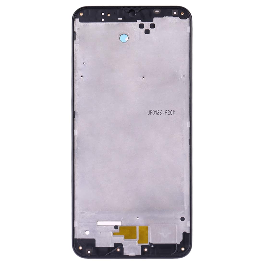 for Galaxy A20 SM-A205F/DS, A205FN, A205GN/DS, A205YN, A205G/DS Front Housing LCD Frame Bezel Plate (Black)