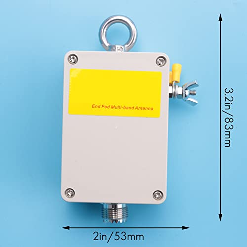 Exogio Balun for HF Shortwave Antenna, Four Band 5-35MHZ End Fed HF Antennas 100W HAM, 1:49-49:1 HF Antennas for Ham Radio