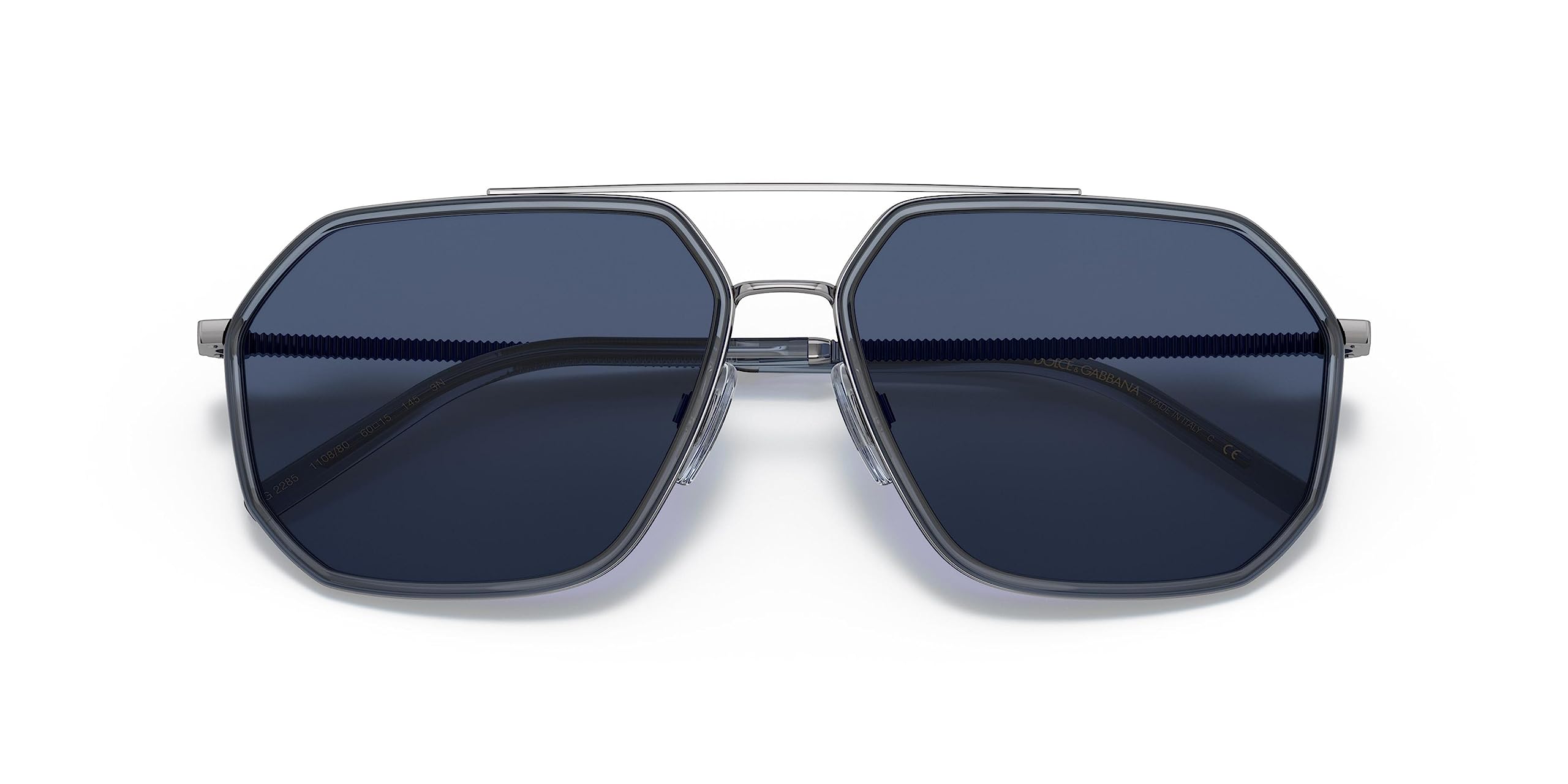 Dolce & Gabbana DG 2285 Ruthenium Blue/Dark Blue 60/15/145 men Sunglasses