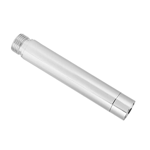 HONGCHAOUS 4 Inch Shower Extension Tube Stainless Steel Round Shower Pipe Chrome Plating Handheld Shower Head Extender for Bathroom Accessory