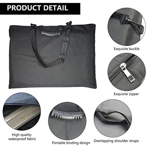 LUKEO Art Portfolio Tote Bag Waterproof Artist Carrying Case Poster Board Storage Drawing Supplies