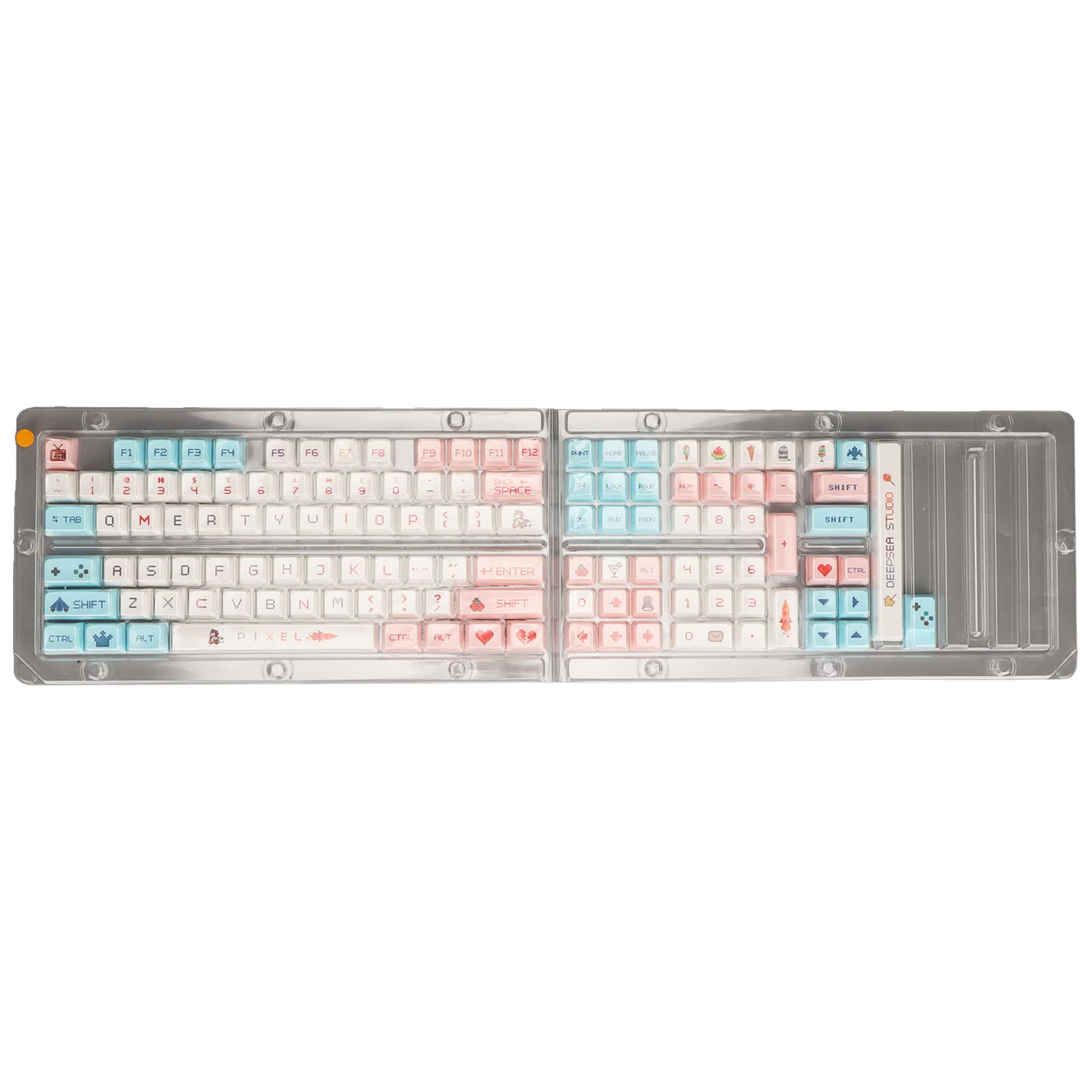 Gugxiom 125 Key Key Covers, PBT Key Covers for Mechanical Gaming Keyboard, DIY XDA Key Covers, Cute Pixel Wars Themed Key Covers, for 61/64/68/72/82/84/87/104/108 Keyboards