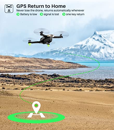 SYMA Drones with Camera for Adults 4K, Easy GPS RC Quadcopters with 36mins Flight Time, 5GHz FPV Transmission, Auto Return Home, Light Positioning, 4K Drone with Carrying Case