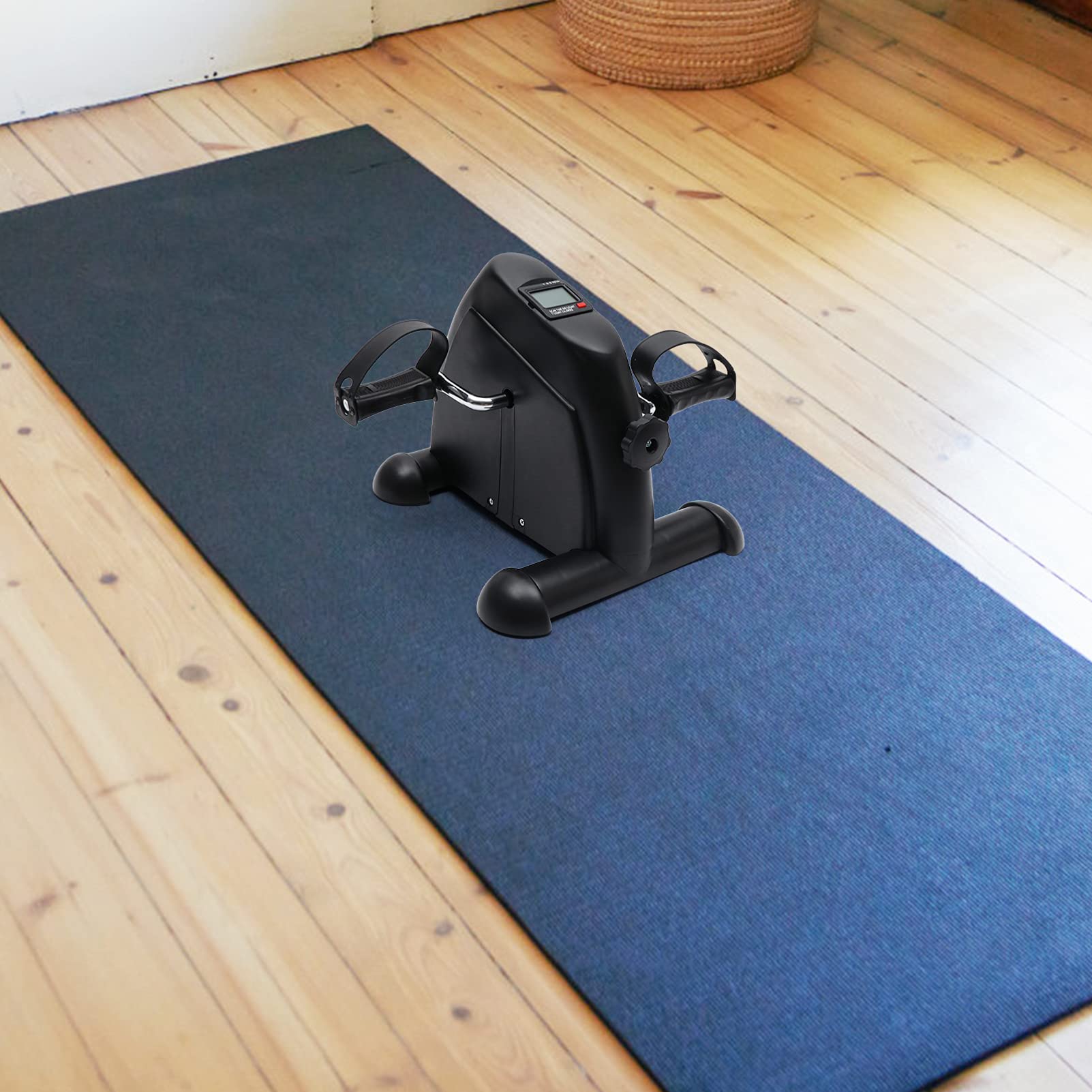 FARUTA Stepper for Exercise Stepper with Resistance Bands Aerobic Motor Household Adjustable Treadmill Pedal Black