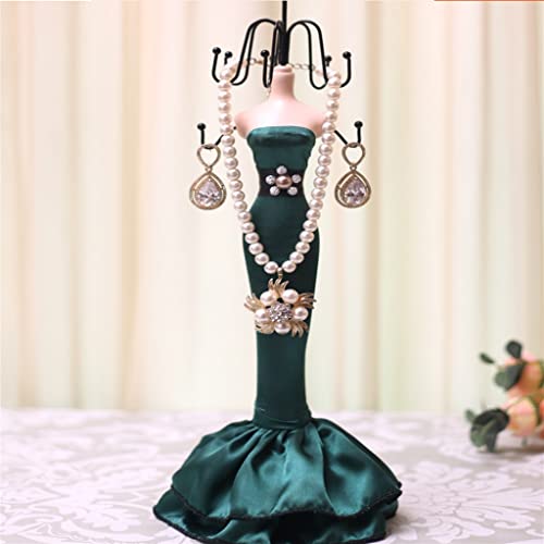 LDCHNH Jewelry Rack Jewelry Rack Earring Rack Jewelry Storage Gift Birthday Gift Girls Green