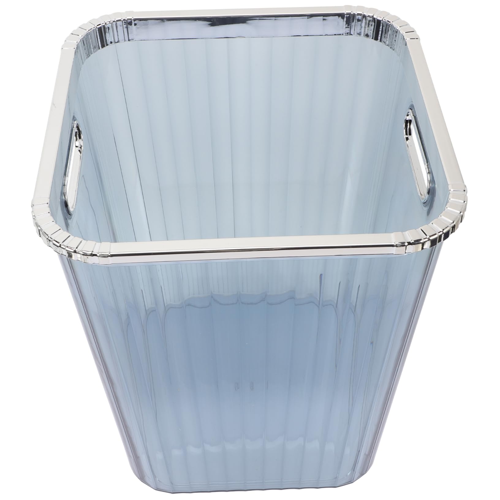 LABRIMP Garbage Can Trash Bin Container Square Bucket Bin with Ring Trash Can 13 Gallon Clear Trash Bin Pink Trash Bags Bathroom Wastebasket Kitchen Sanitary Bucket Office The Pet Slender