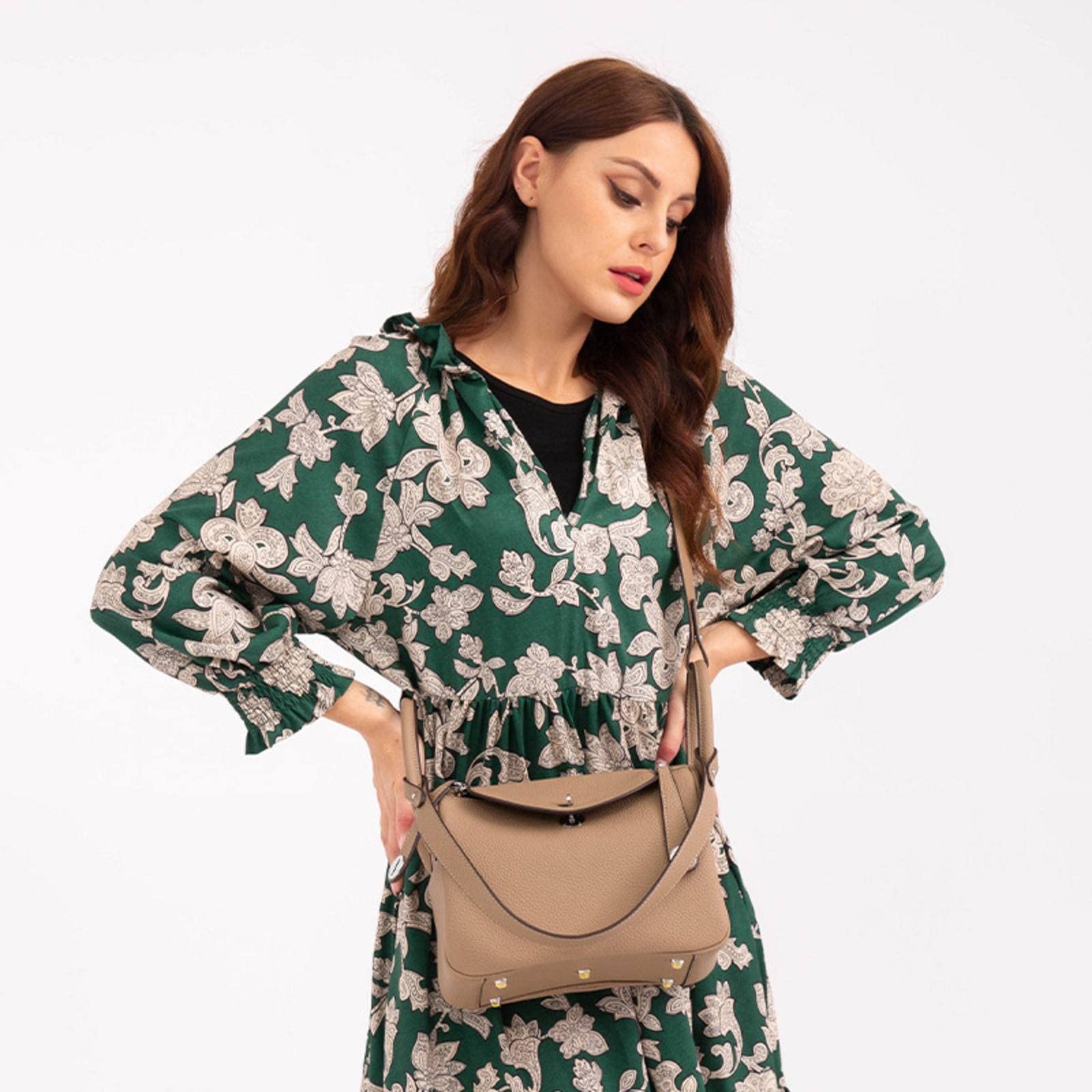 FARZI Autumn and Winter PU Leather Handbag Women's Shoulder Bag