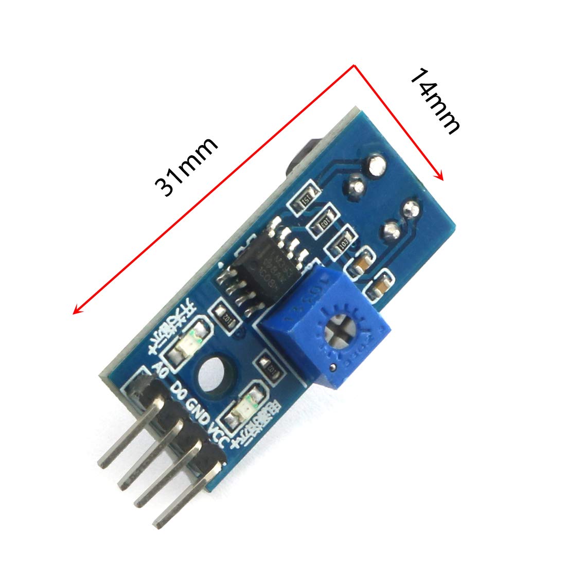 DZS Elec 5PCS TCRT5000 Infrared Reflective Switch IR Barrier Line Track Sensor Module and 20Pin 20cm Cables Line Jumper Female to Female Kit for Arduino Raspberry Pi Smart Car Robot