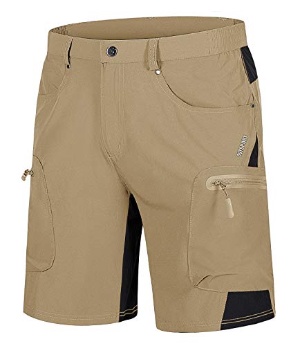 TACVASEN Men's Quick Dry Shorts Casual Khaki Shorts Men Cargo Mens Hiking Shorts Size 38 Mens Cargo Shorts Relaxed fit