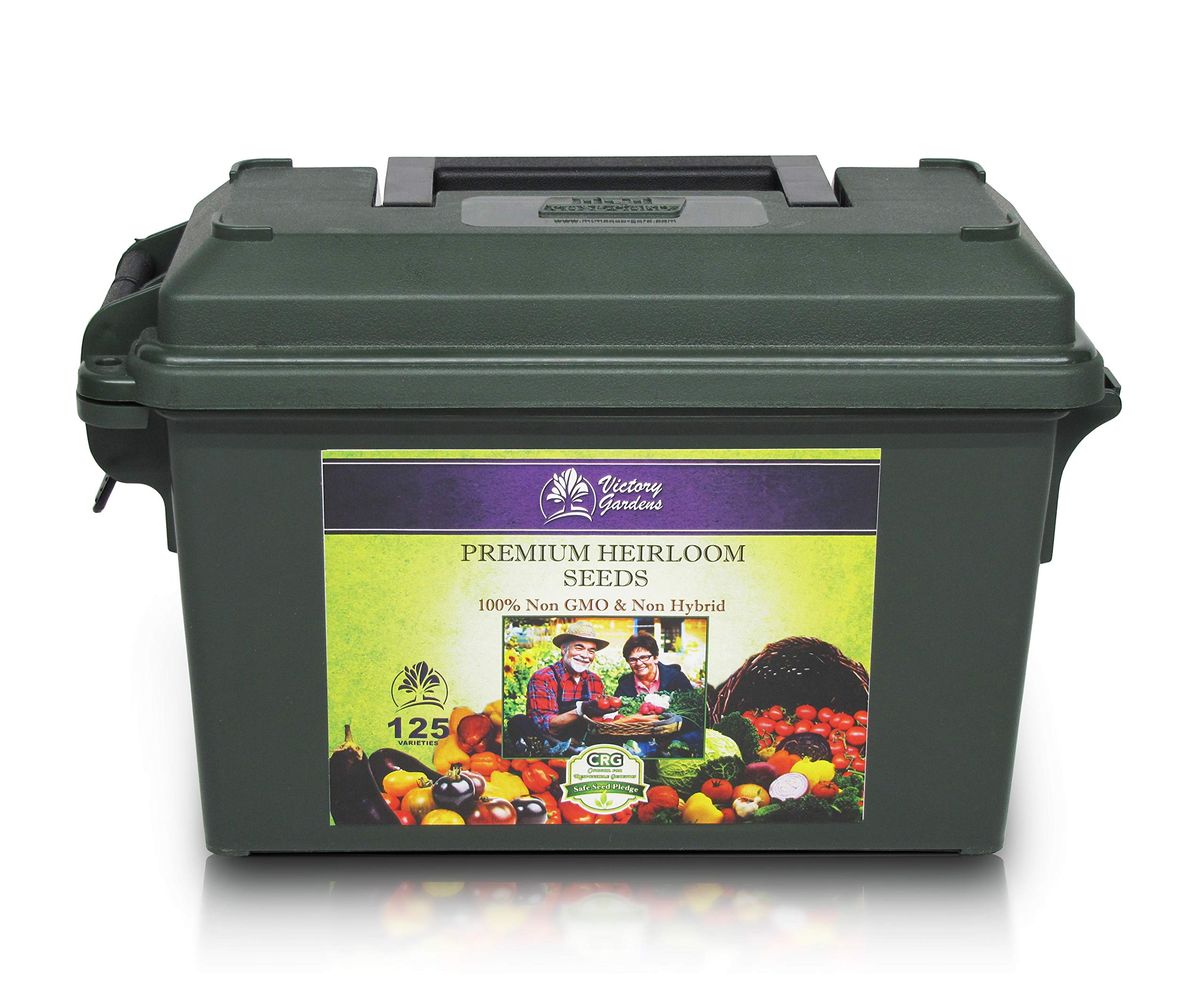 Garden Seeds Vegetable Variety Pack for Planting - Grow 125 Varieties of Heirloom Non GMO Quick Sprouting Veggies - Premium Seed Vault by Victory Gardens