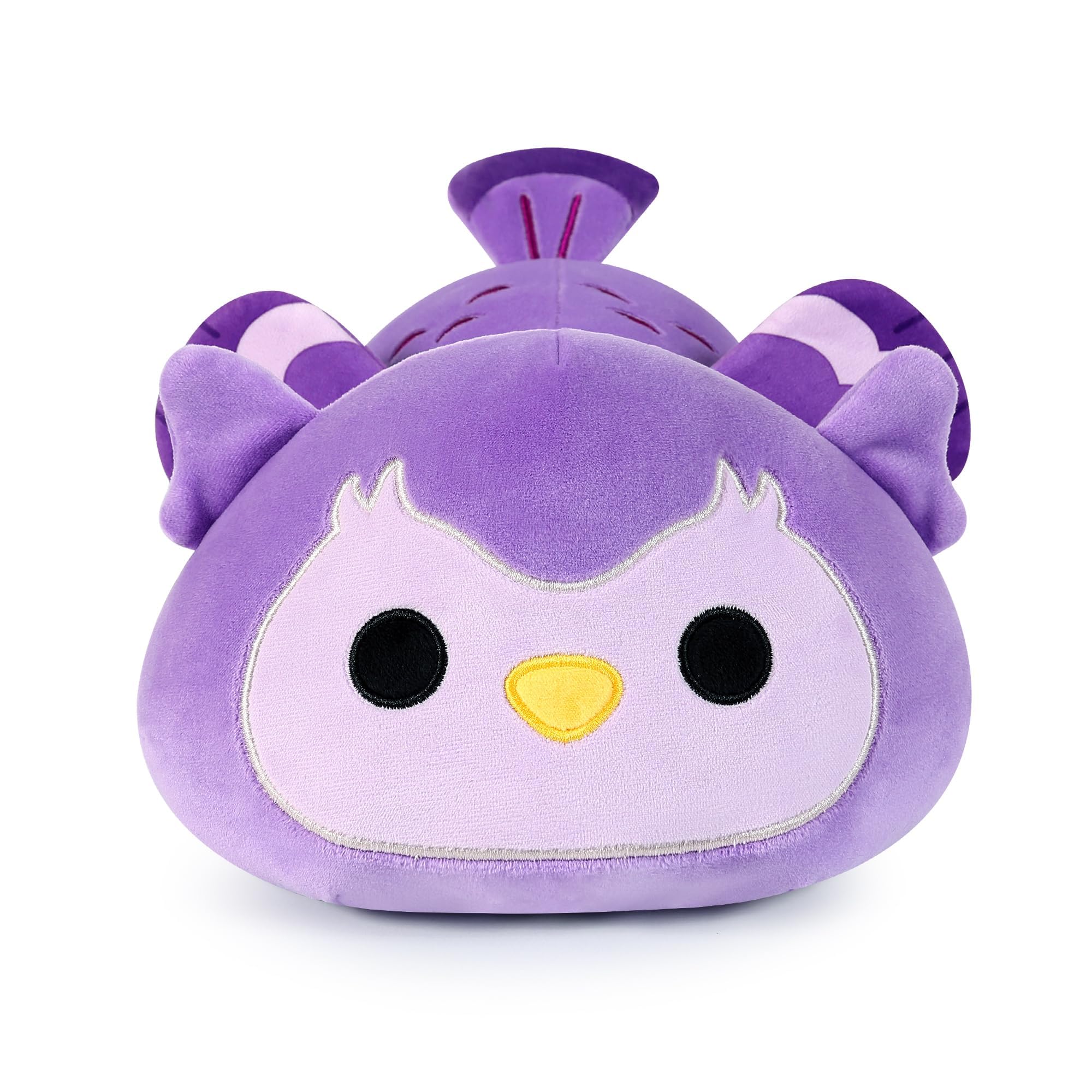 Onsoyours Cute Owl Plushie, Soft Stuffed Owl Squishy Plush Animal Toy Pillow for Kids (Purple Owl, 12")