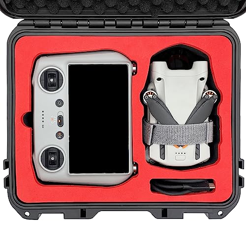 FPVtosky Mavic Mini 3/ Mini 3 Pro Case, Compact Travel Carry Case for DJI Mini 3/ Mini 3 Pro，Small Hard Case for DJI Mini 3/ Mini 3 Pro Accessories[CASE ONLY]