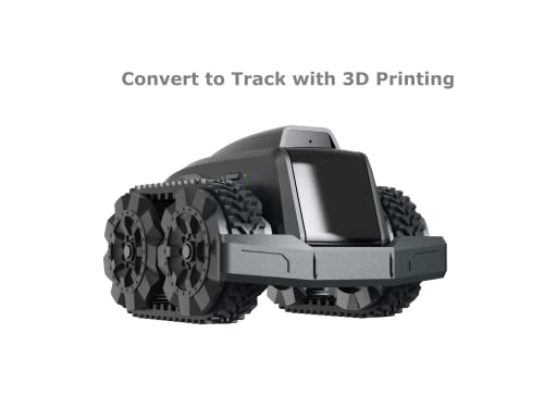 Moorebot Scout - Versatile Tiny AI Camera Robot, Pets/Elderly Watching/Security/Smart Home/Crawlspace Inspection, 1080P, Auto Patrol, Nightvision, Track Option, Indoor (2023)
