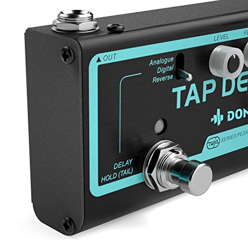 Donner Tap Delay Guitar Effect Pedal, 3 Delay Modes Digital Reverse Analogue Delay with Tap Tempo Control