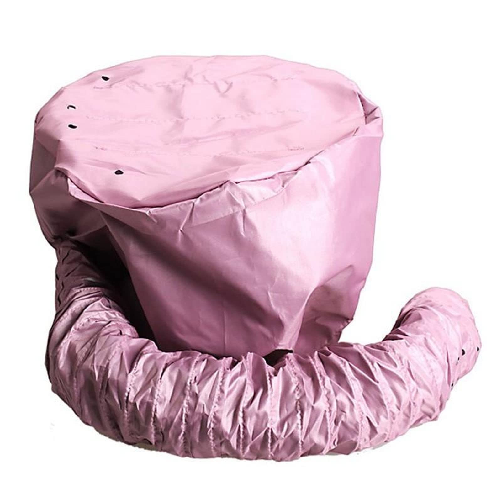 Hair Dryer Hood Comfortable Wear Nylon Handle Soft Hair Dryer Hood Flexible Hose Size Telescoping Deep Conditioning Nozzle (Pink)