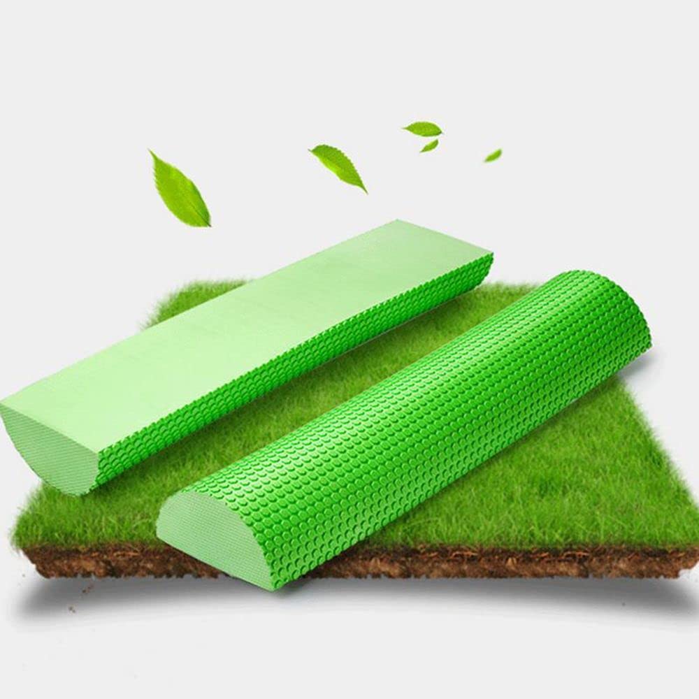 Foam Roller,30-45cm Muscle Massage Roller Half Round Fitness Roller Yoga Block Balance Pad Muscle Physical Restoration(45cm,Pink)
