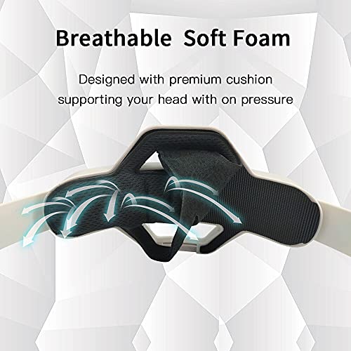 dethinton Head Strap for Oculus Quest 2 with Head Cushion, Adjustable Head Strap Replacement for Oculus Quest 2 Elite Strap, Enhanced Support and Comfort in VR