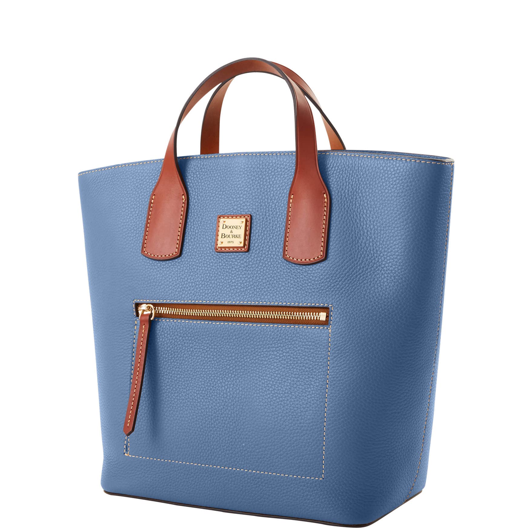 Dooney & Bourke Handbag, Pebble Grain Darla Shopper Tote - Steel Blue