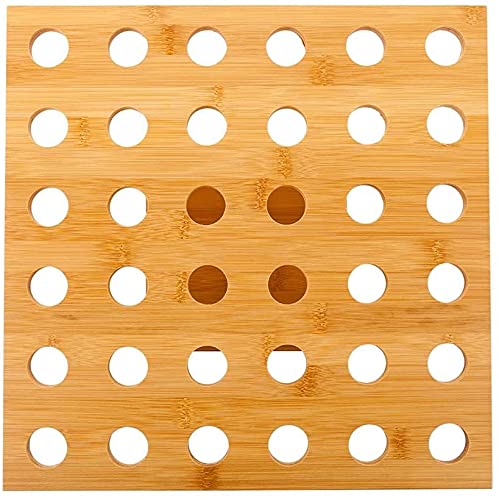 Gere Bamboo Food Cone Stand, Sushi Hand Roll Display Stand, Holds up to 36 Cones, Ice Cream Cone Holder, for Restaurants, Catered Events, and Buffets
