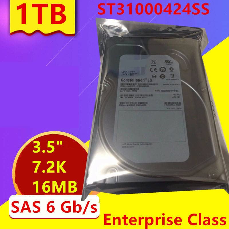 HDD for 1TB 3.5" SAS 6 Gb/s 32MB 7200RPM for Internal HDD for Enterprise Class HDD for ST31000424SS