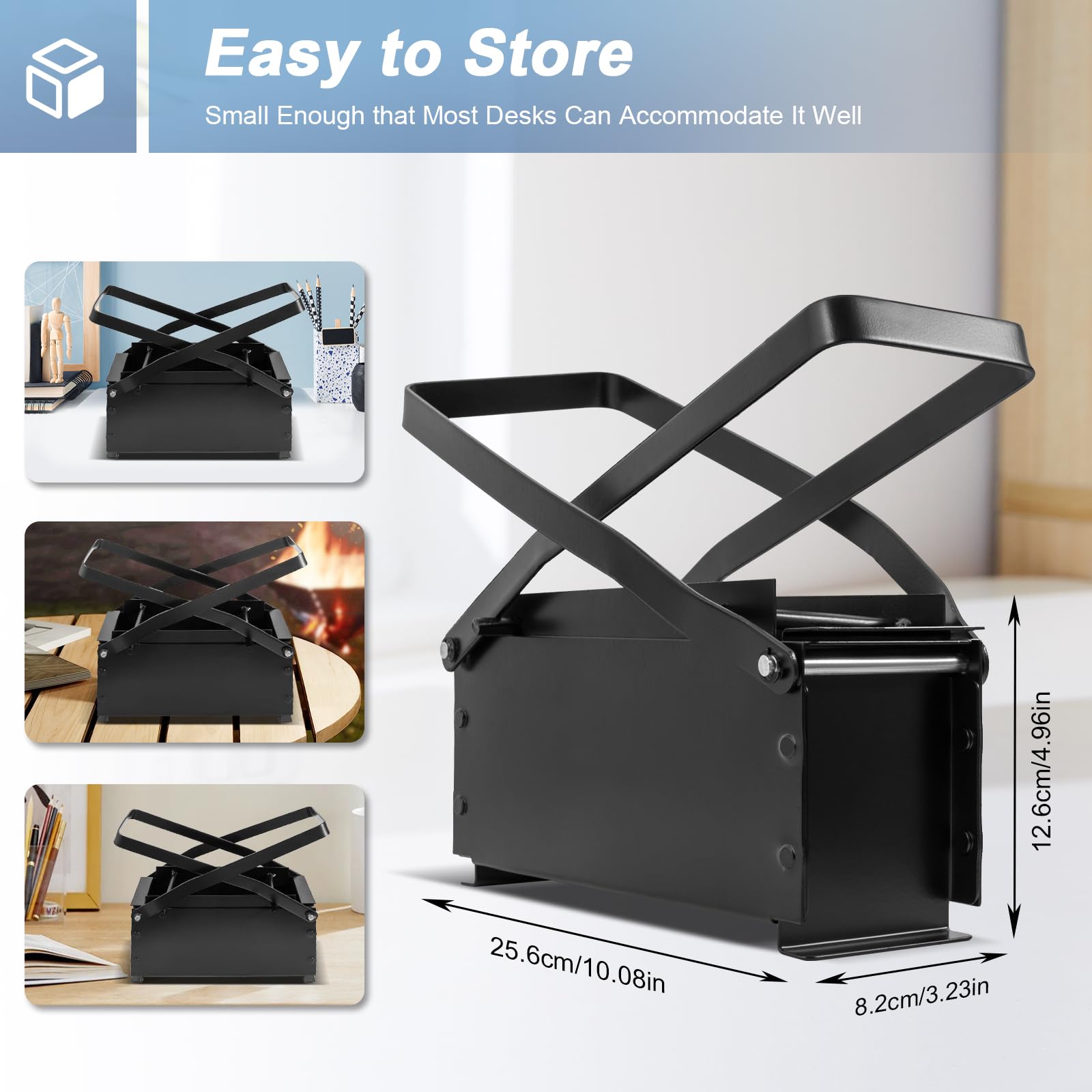 Newspaper Briquette Maker,Eco Recycle Newspaper Fuel Block Brick Press Briquette Maker Paper Log Briquette Maker Heavy Duty Fire Brick Press Burning Fuel Recycle Tool Brick Briquette Maker (1 grids)