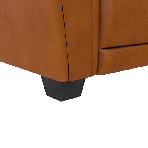 DHP Vertical Pushback, Camel Faux Leather Recliner