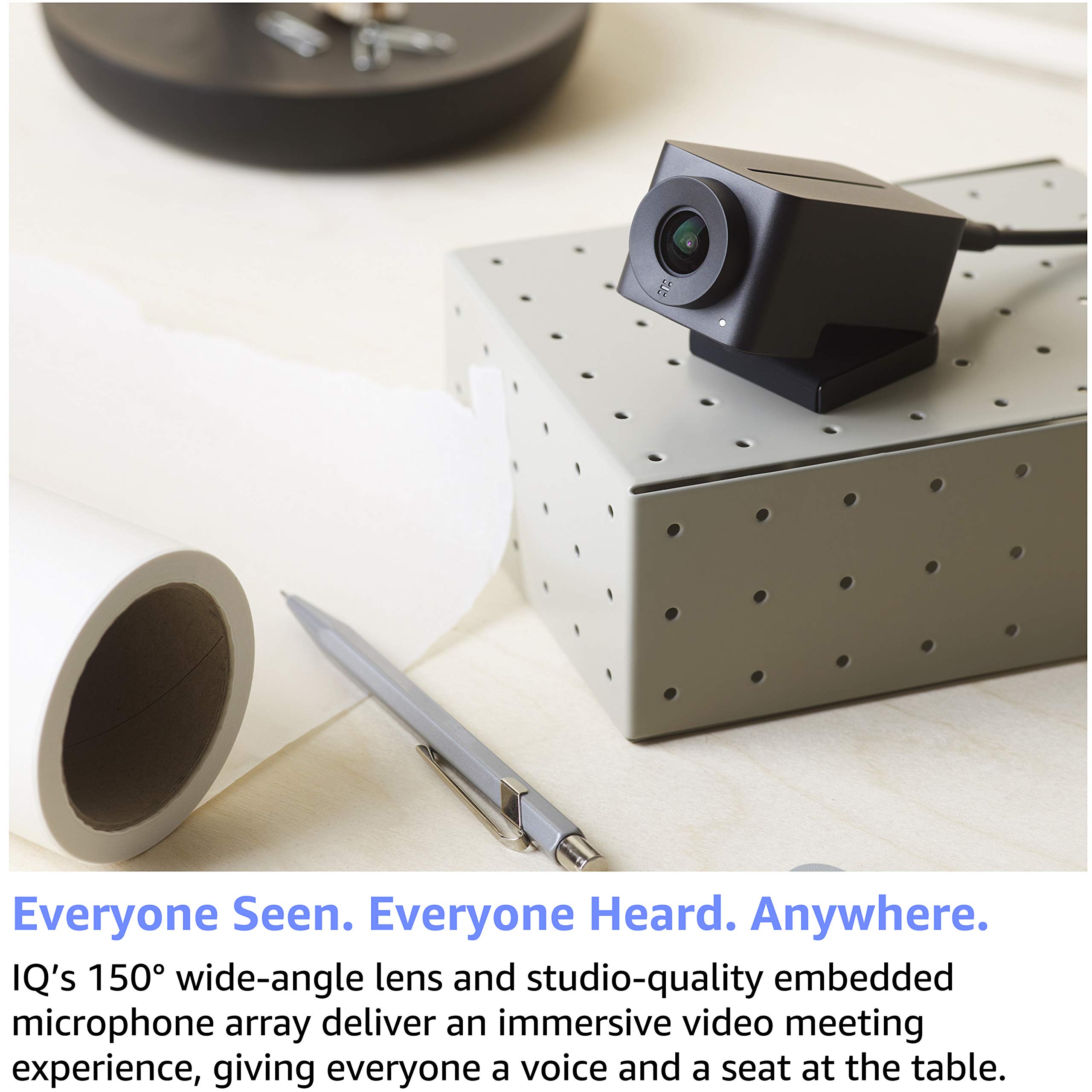 Huddly IQ Full HD 1080p USB Video Conferencing Camera with Embedded Microphone Array and AI Capabilities