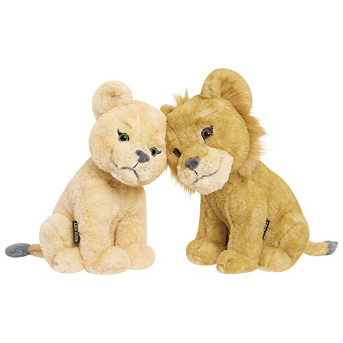 Disney's The Lion King Nuzzling Simba & Nala Plush, Officially Licensed Kids Toys for Ages 3 Up by Just Play