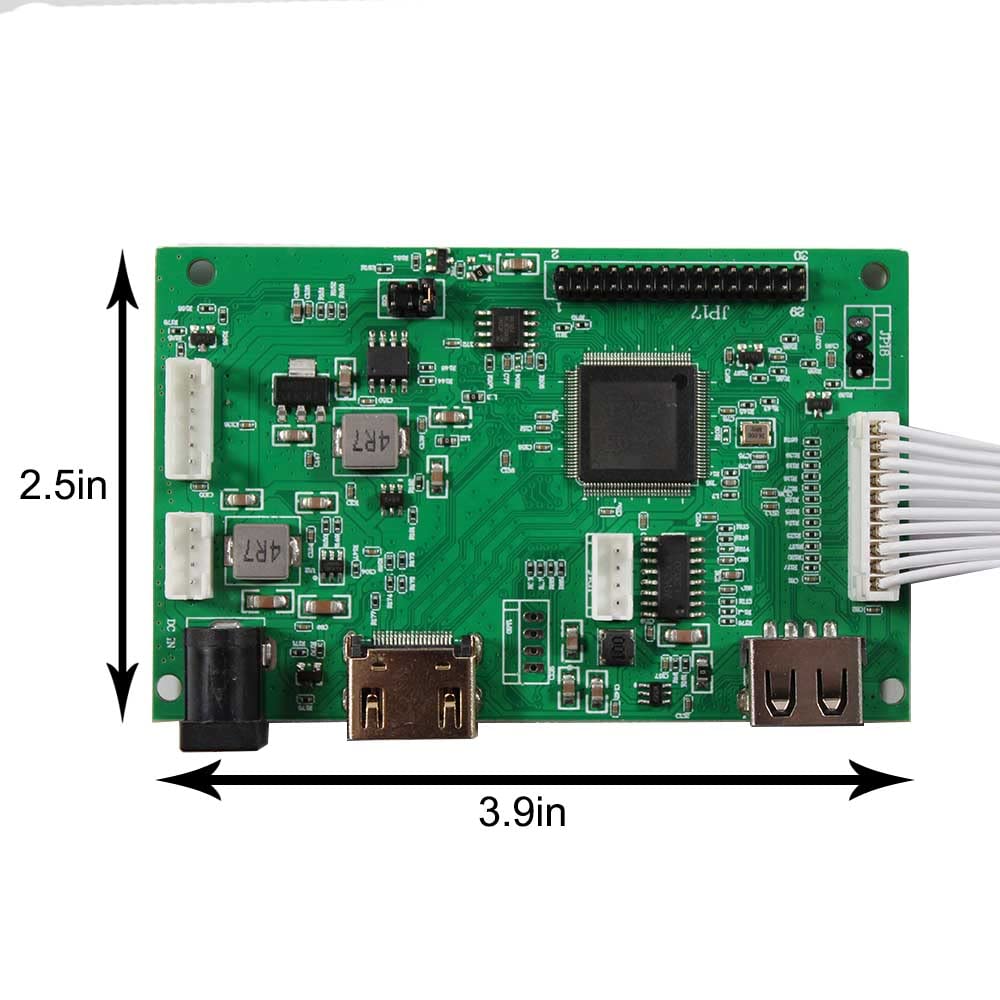FanyiTek HDMI USB LVDs Controller Board for 17" M170ETN01.1 WYD170SKD-01 CD170A54-01 M170QGBN30-01B 1280x1024 30pin Gaming Screen,Support Image 180° Rotation