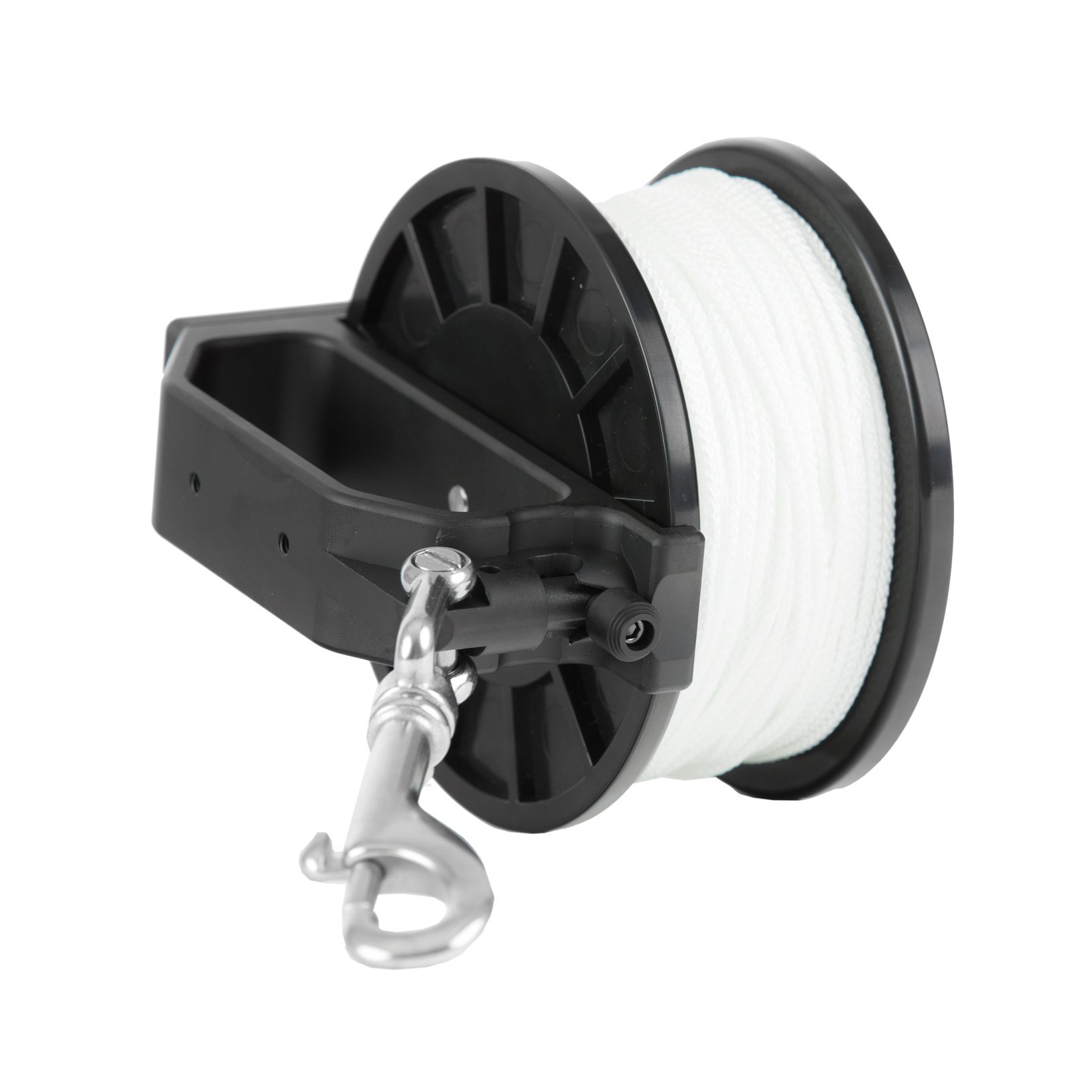 Dive Rite Slide Lock Primary Reel, 250 ft #24 White Line