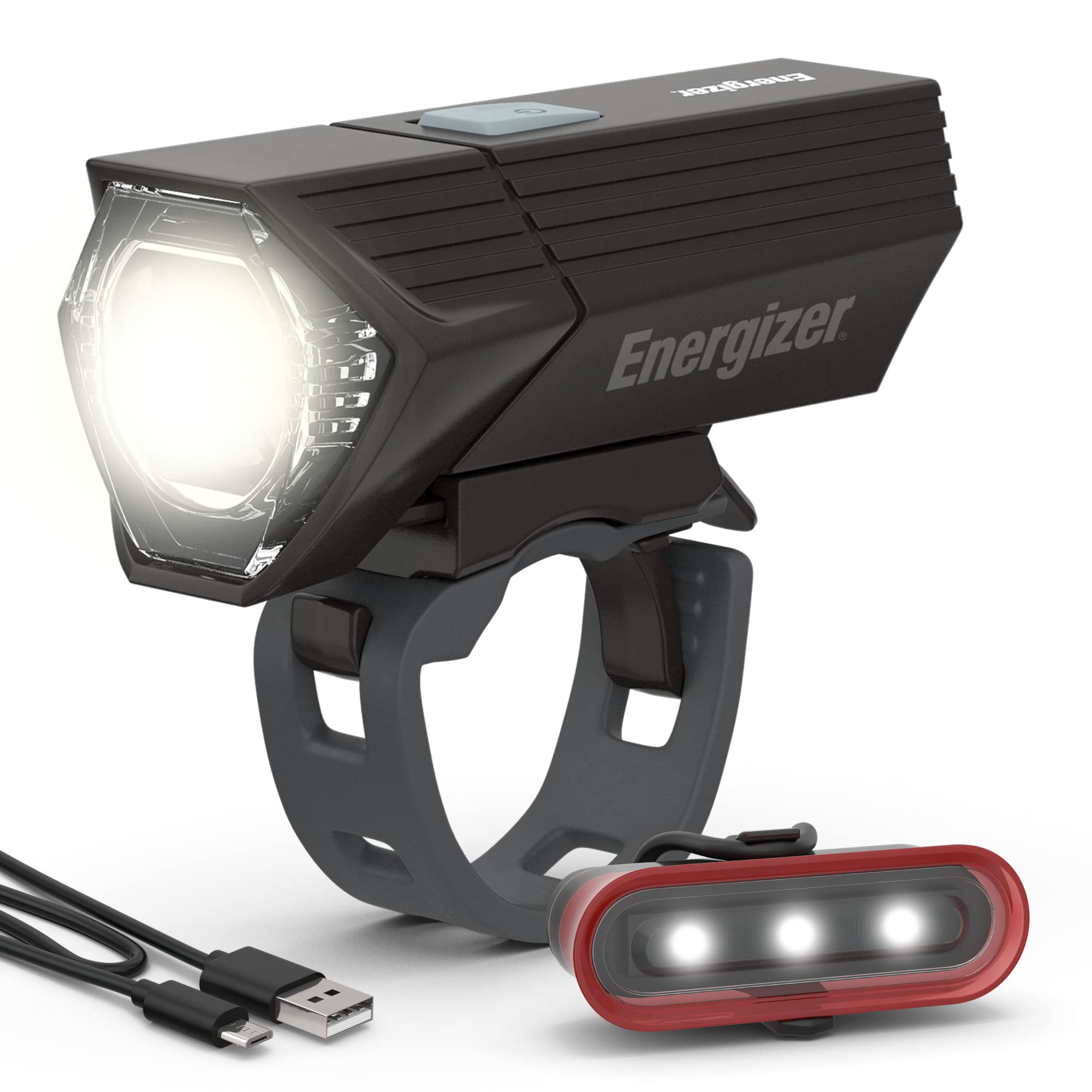 Energizer X400 Rechargeable Bike Light and Master Lock Combination Bicycle Lock Bundle