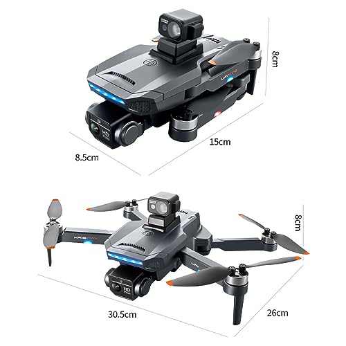 RKSTD Drone With Camera For Adults - HD FPV RC Drone, Without Obstacle Avoidor, Foldable RC Drone Altitude Hold, Headless Mode, Brushless Motor, Follow Me, Gift For Adult Beginners