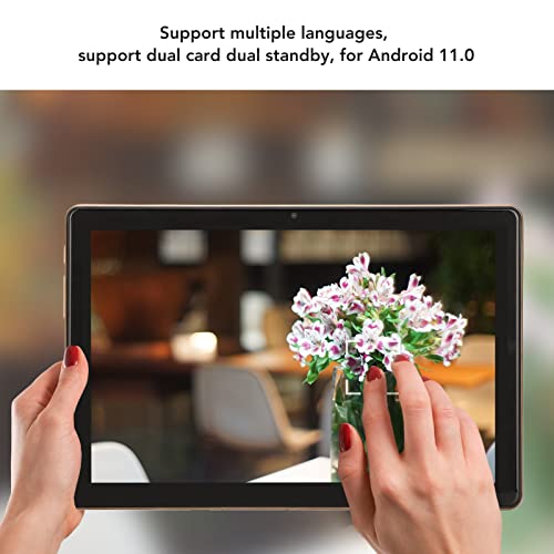 HD 10.1inch Tablet,WiFi Android HD Screen Tablet,6GB RAM 128GB ROM,Octa Core Processor,Portable 4G Call 5G WiFi 7000mAh Battery Tablet PC with Leather Shell(#1)