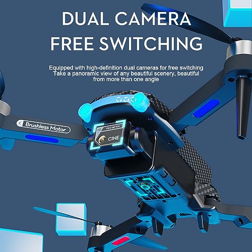 RKSTD Foldable FPV RC Drone, Voice Gesture Control RC Quadcopter, With HD WiFi Camera, Auto-hover, Waypoint Flying, Fixed Altitude, Suitable For Adults Beginners And Children
