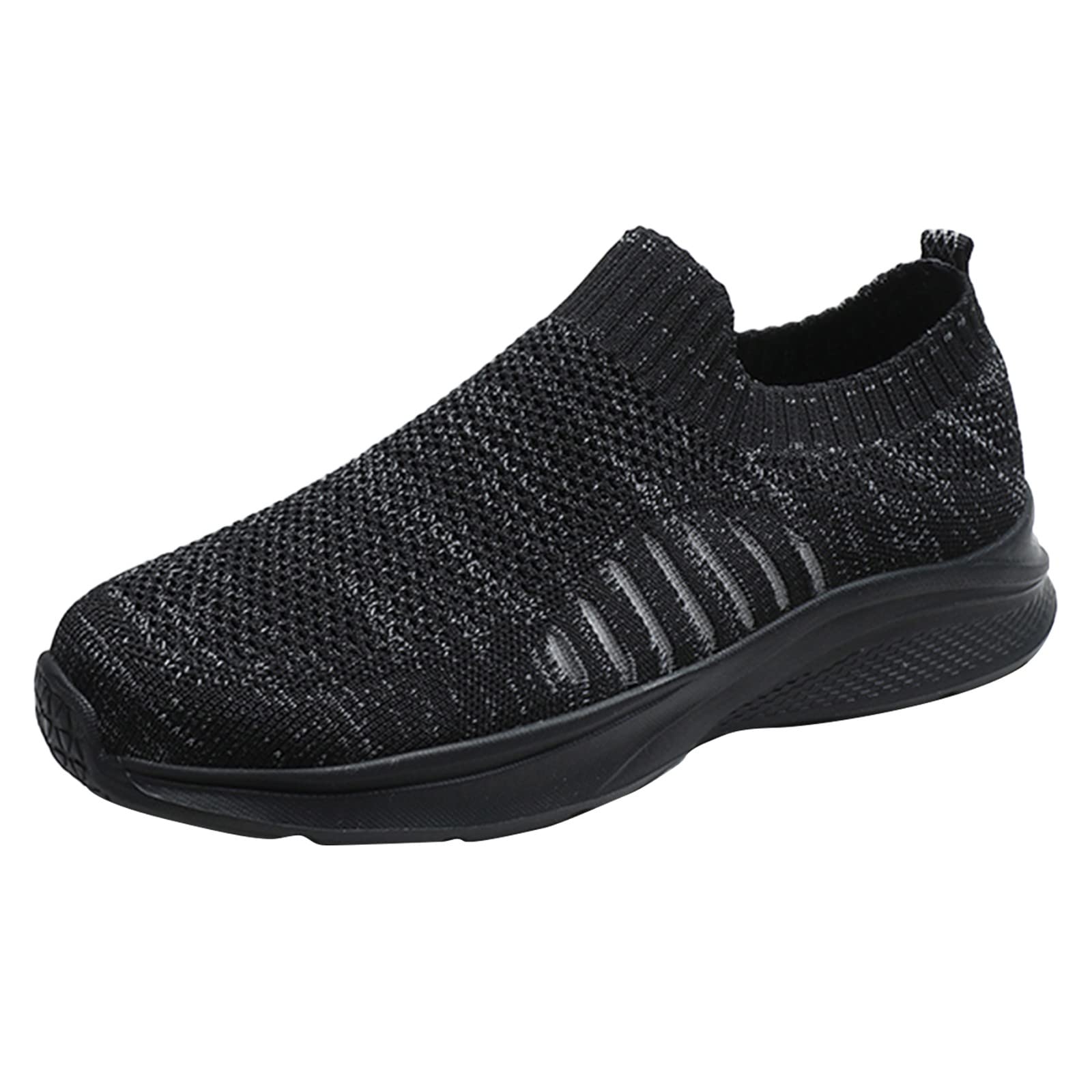 FASDNENDYS Gentlemen Shoes Summer Plus Size Lightweight Comfort Shoes Non Slip Relaxed Fit Air Cooled Memory Foam Sneaker Men Grey