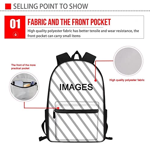 JOAIFO Red Polynesian Tattoo Backpack Samoa Tribal Stripe Travel Backpack Durable School Backpack for Boys Girls Teens College Laptop Bookbag,Kids Schoolbag Casual Daypack,15.6 inch