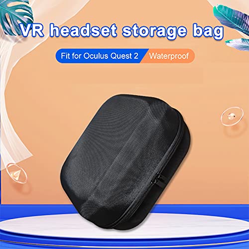 EKDJKK VR Headset Storage Bag with Strap, Home Hard Carrying Case VR Gaming Headset and Touch Controllers Accessories Fit for Oculus Quest 2