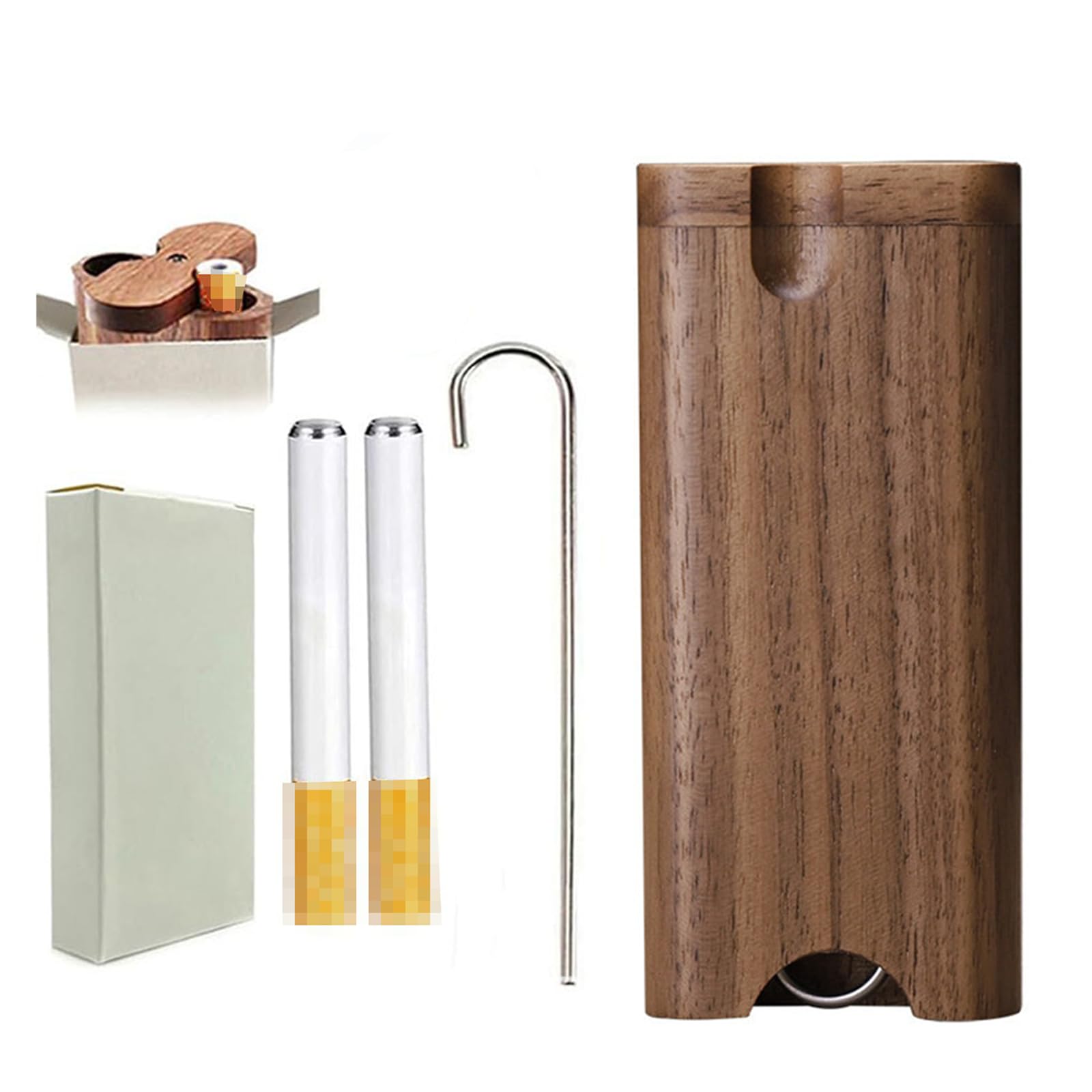 Gallagher Lockable Storage Box for Art Supplies Handmade Wooden Box for Craft Supplies Portable Decorative Souvenir Storage Box