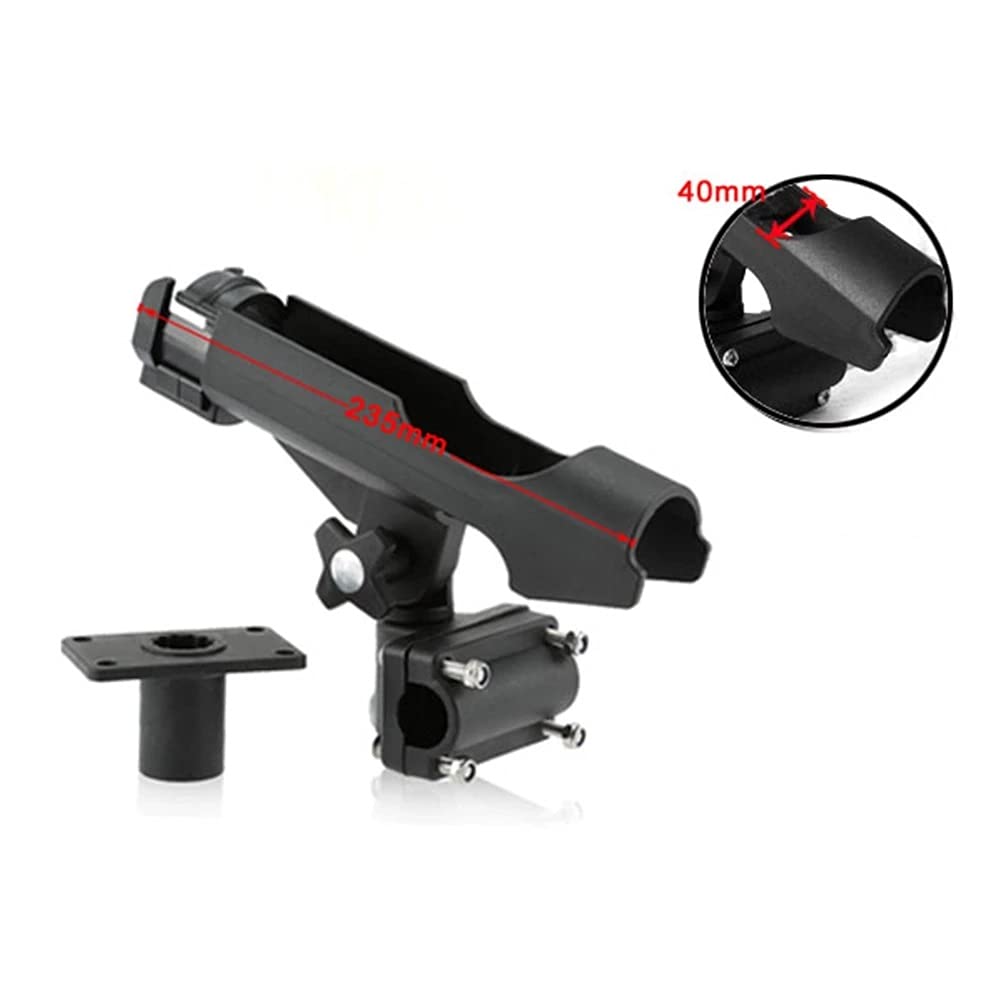 FKSDHDG Adjustable Fishing Rod Holder Pole Mount Fixed Bracket Raft Tool Kayak Side Rail Installation Fishing Tackle Accessory