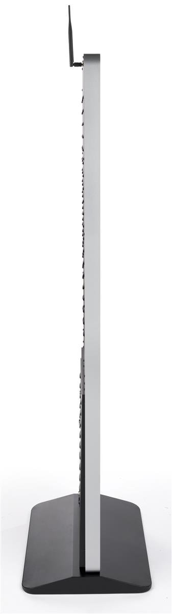 Displays2go 43" Standing Digital Signage Kiosk w/Wheels, Non-Touch, 1 Year Warranty - Black (DGSNFSNT43)