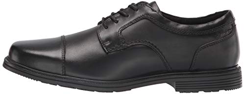 Rockport mens Rockport Men's Robinsyn Waterproof Cap Toe Oxford, Black, 9.5 US