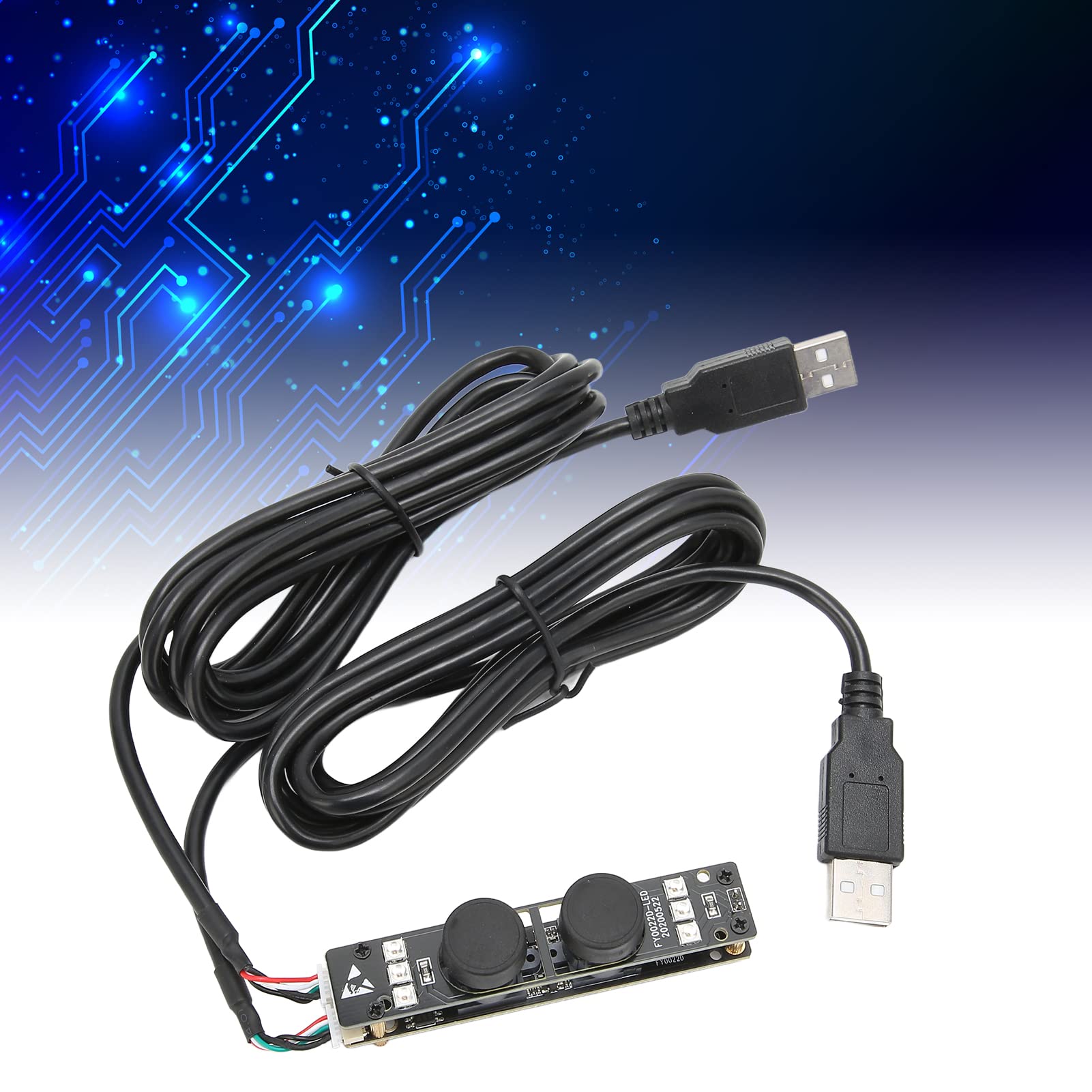 KOSDFOGE USB Camera Module 2MP 1080P 90 Degree Angle USB Webcam Board Compatible with Windows for Windows, Linux, Android and Mac OS