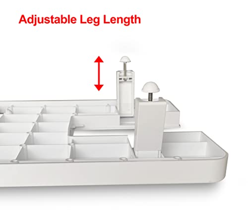 StitchTech Sewing Machines Extension Table Compatible with Singer Brand 44S, 4411, 4423, 4432, 4452, 5511, 5523, 5532, 6335 Heavy Duty Sewing Machines- White