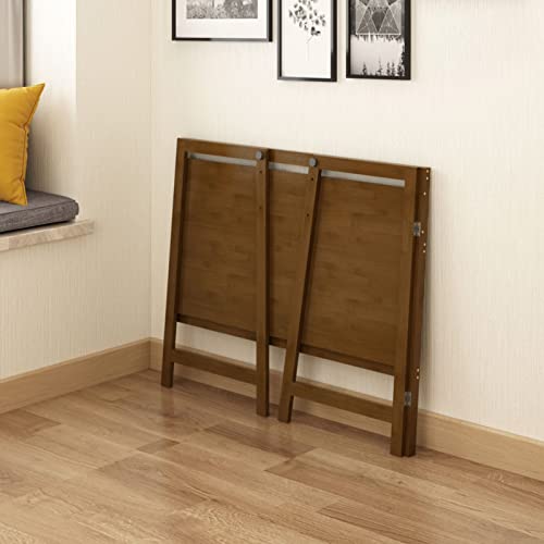 HollyHOME Bamboo Writing Desk with Baffle, 33.07"(L) x16.93(W) x31.50(H), Study Computer and Laptop Desk, Home Office Desk, Freestanding Portable Dressing Gaming Table for Apartment, Bedroom