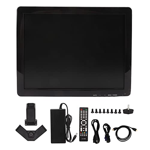 HD LCD Monitor, Clear Picture ABS Light 100‑240V VGA AV BNC USB DC Input Monitor Multifunctional for Computers (US Plug)