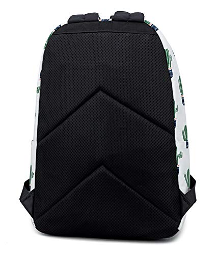 Joymoze Waterproof Cute School Backpack for Boys and Girls Lightweight Chic Prints Bookbag Cactus