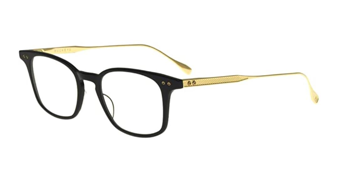 Dita DRX-2072-D-BLK-GLD-47 BUCKEYE Eyegalss Frame Black-12K Gold w/Demo Lens 47mm